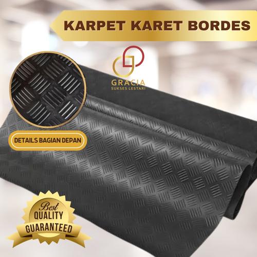 Jual Karpet Karet Anti Slip Motif Bordes / Karet Bordes 4mm Meteran ...