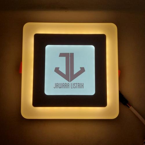 Jual POTENS LAMPU PANEL LED 2 WARNA KOTAK 6 WATT + 3 WATT PPL-B06 SNI ...