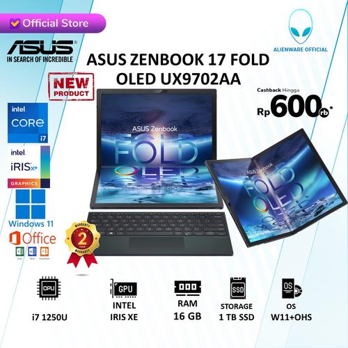 Promo ASUS ZENBOOK 17 FOLD OLED UX9702AA CORE i7 1250U 16GB 1TB SSD OHS ...