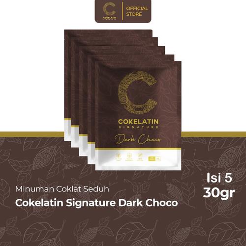 Jual Cokelatin Signature Minuman Coklat Seduh Dark Choco isi 5 Sachet ...