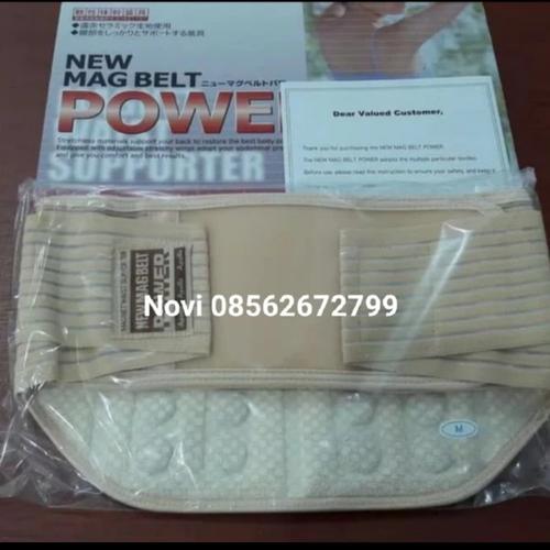 Jual New Mag Belt Power Appolo Abu2 / Therapeutic Waist Supporter Fw ...