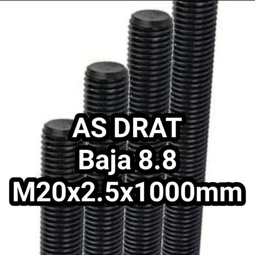 Jual As drat baja 8.8 M20 x2.5 x1000mm - Stud bolt - Kota Bekasi - Gozel_Online | Tokopedia