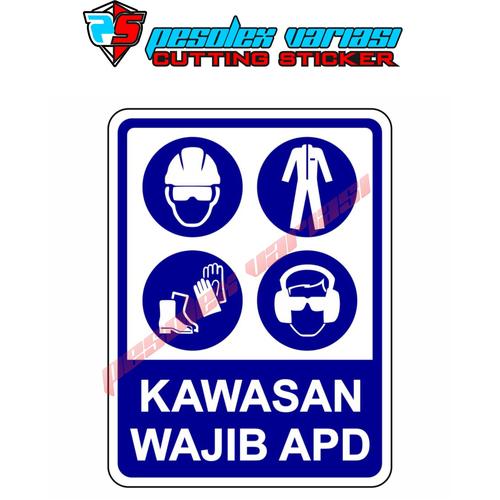 Jual Rambu K3 Kawasan Wajib APD 45cm x 60cm Plat Alumunium - Jakarta ...