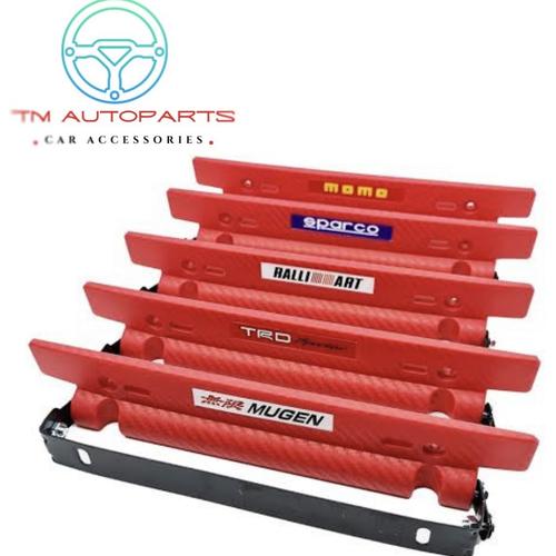 Jual Tatakan dudukan tempat plat nomor mobil JDM merah Momo - Jakarta ...