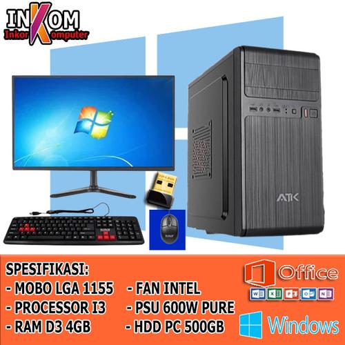 Jual PC CPU Komputer Rakitan Lengkap Core i5 + Monitor LED 19 inch ...