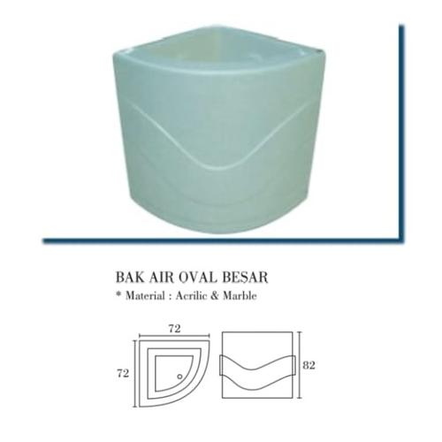 Jual BAK MANDI BAK AIR OVAL BESAR - FIBER - Kota Bandung - HKJ Keramik ...