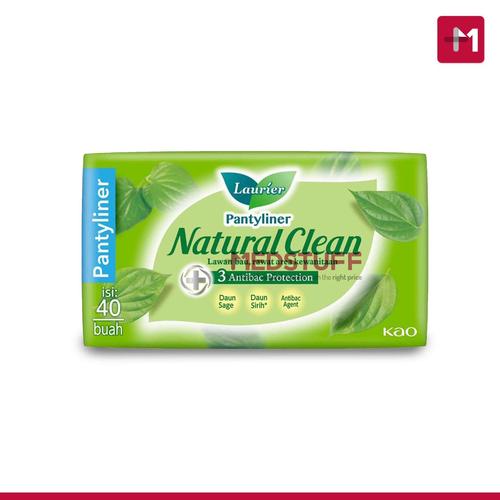 Jual Pantyliner Laurier Natural Clean isi 40s Pembalut Wanita Laurier ...