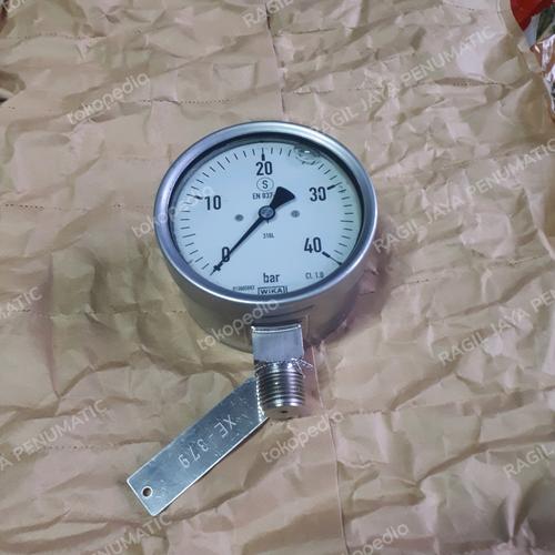 Jual PRESSURE GAUGE WIKA EN 837-1 (013905693) 4" 1/2" NPT 40 BAR ...