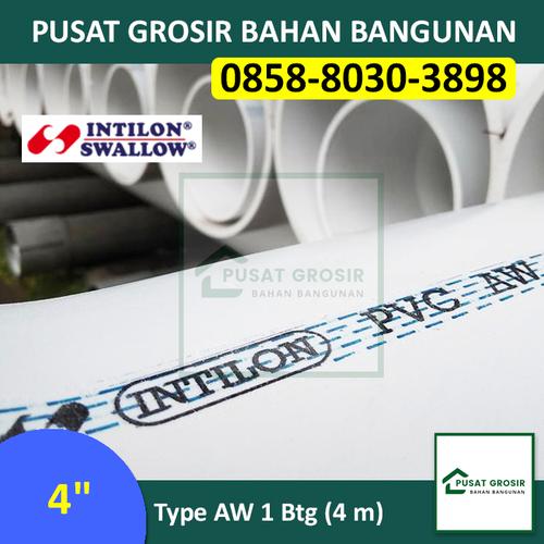 Jual Pipa PVC 4" AW Super Intilon 4inch AW Per Batang (4m) - Jakarta ...