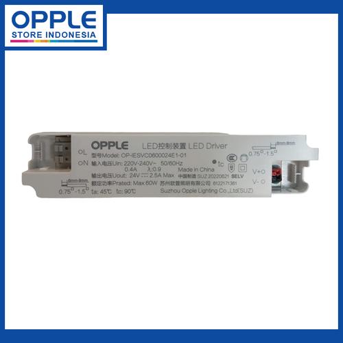 Jual Travo IESVC0600024E1 01 60W 24V Led Strip Driver OPPLE - Kab ...
