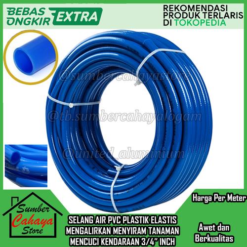 Jual Selang Air per Meter Plastik 3/4" inch SLANG Taman PVC PLASTIK ...