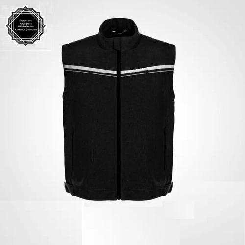 Jual Rompi Pria simpel hitam reflektor safety rompi motor - Custom Logo ...