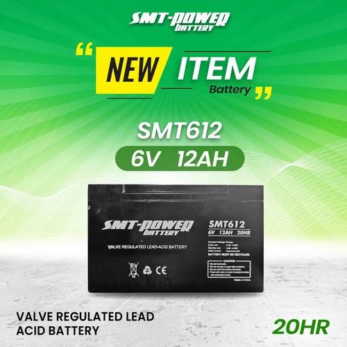 Jual BATTERY SAMOTO SMT612 6V 12AH 20HR VALVE REGULATED LEAD ACID ...