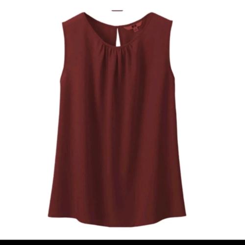 Jual Inner Tanpa Lengan Putih Wanita Dalaman Blazer, Putih - Maroon, L ...