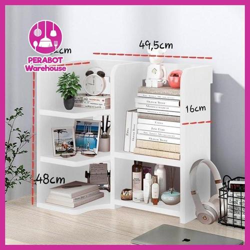 Jual Perabot - Rak Buku Portable Meja Kerja Kantor Estetik Rak Laci ...