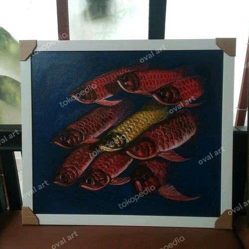Jual Lukisan Ikan Arwana 9 Dekorasi+Frame - Kab. Bogor - oval art ...