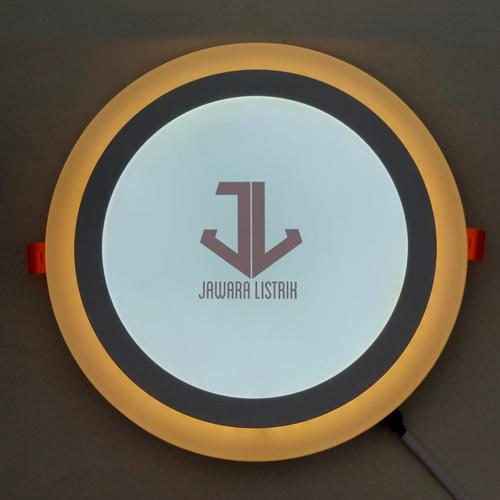 Jual POTENS LAMPU PANEL LED 2 WARNA BULAT 18 WATT + 6 WATT PPL-B18 SNI ...