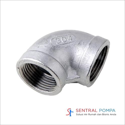 Jual Knie Knee Keni Drat Dalam PAPS Besi Stainless SS304 1/2" 3/4" 1 Inch - 1/2" - 1/2 Inch ...