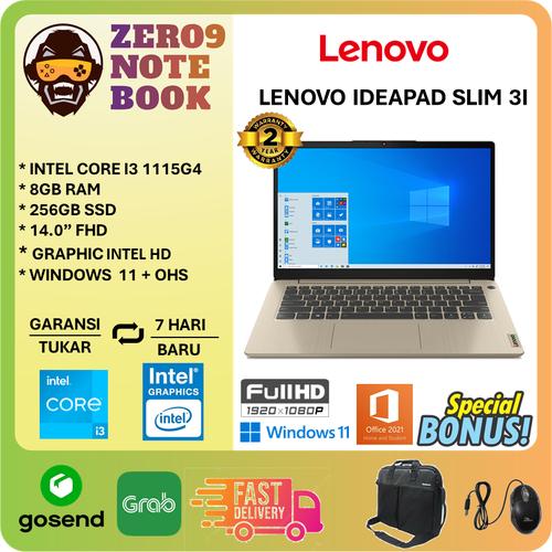 Jual LENOVO IDEAPAD SLIM 3i 14 CORE I3 1115G4 RAM 8GB 256GB SSD WINDOWS 11 - Jakarta Pusat ...