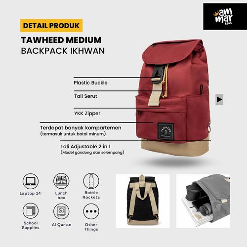 Jual tas anak laki laki sekolah SMP ukuran sedang 12L backpack cowok ...