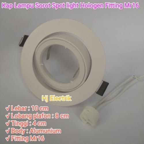 Jual Kap Lampu Hologen Spot light Fitting mr16/ Rumah Lampu Hologen ...
