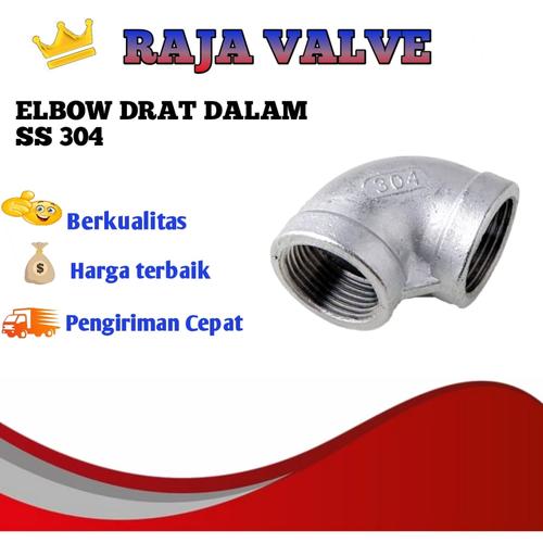 Jual 1 1/ 4" INCH ELBOW DRAT DALAM / KNEE SS 304 - Jakarta Barat - RAJAVALVE | Tokopedia