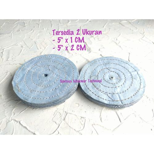 Jual 5" Kain Poles Jeans Biru Polishing Wheel Grinder Gerinda Gurinda 5 ...