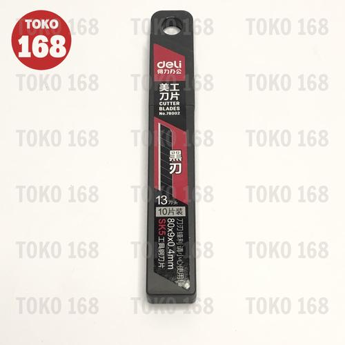Jual DELI Isi/Refill Cutter/ Cutter Blade SK5 Hitam 78002 (TUBE ...