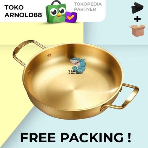 Jual Panci Korea Noodle Pot Mie Ramen Gold Panci Masak Stainless - 23 ...