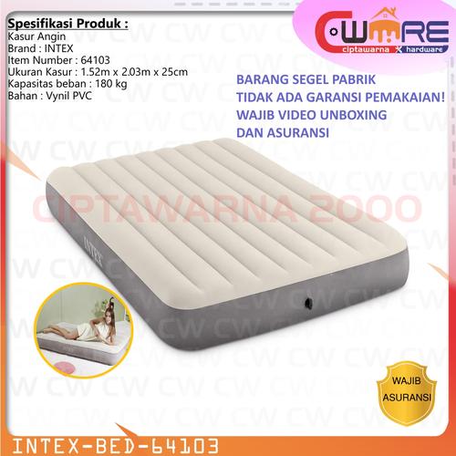 Promo Intex 64103 DURABEAM Queen Kasur Matras Angin Kamar Tempat tidur ...