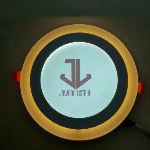 Jual POTENS LAMPU PANEL LED 2 WARNA BULAT 12 WATT + 4 WATT PPL-B12 SNI ...