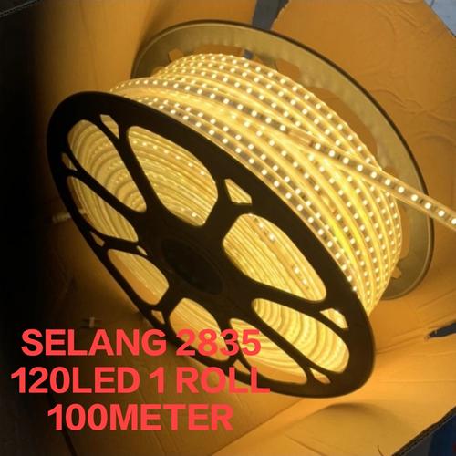 Jual LAMPU SELANG LED STRIP 2835 120LED 1 ROLL 100METER SMD 220V - Warm ...