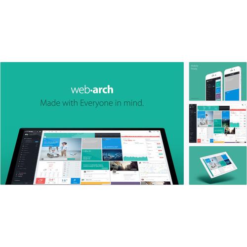 Jual Webarch - Responsive Admin Dashboard Template - Kota Depok - Jendela Kreatif | Tokopedia