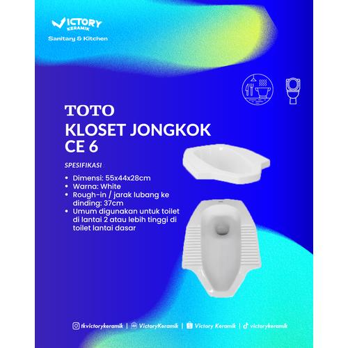 Jual KLOSET JONGKOK TOTO CE 6 / KLOSET SANITARY / KLOSET JONGKOK LANTA ...