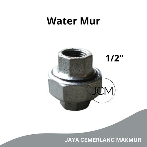 Jual Watermur Drat 1/2" Inch / Union Water Mur Besi Galvanis 1/2" Inch ...