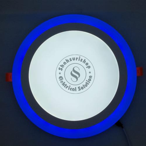 Jual POTENS LAMPU PANEL LED 2 WARNA BULAT 18 WATT + 6 WATT PPL-B18 SNI ...