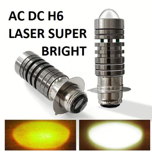 Jual Lampu LED H6 SUPERSONIC Utama Motor matic laser bohlam 2 warna mio ...