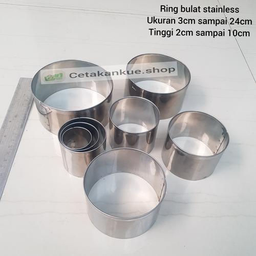 Jual Ring cutter stainless steel 4cm/ring roti/cetakan pangsit ...