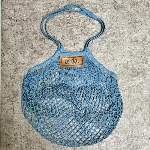 Jual TAS JARING BELANJA ECO FRIENDLY NET MESH SHOPPING GROCERY BIRU ...
