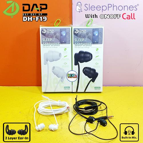Jual Earphone Sleep Headset Sleep DAP DH-F19 2 Layer With Mic and On ...