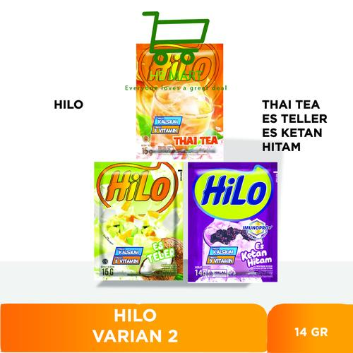 Promo Hilo Sachet Minuman Kalsium Es Teler / Thai Tea / Es Ketan Hitam ...