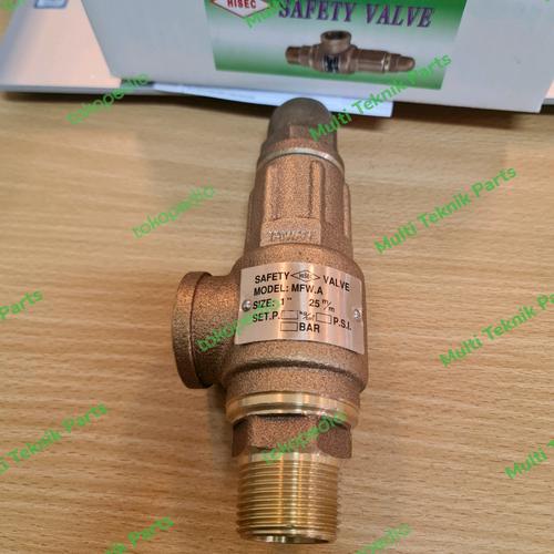 Jual HISEC Safety valve kuningan drat 1" inch 20kg / 20 bar - Jakarta ...