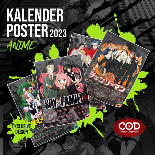 Jual Kalender Dinding Wall Calender Anime Poster 2023 AP260 Ukuran A3 ...