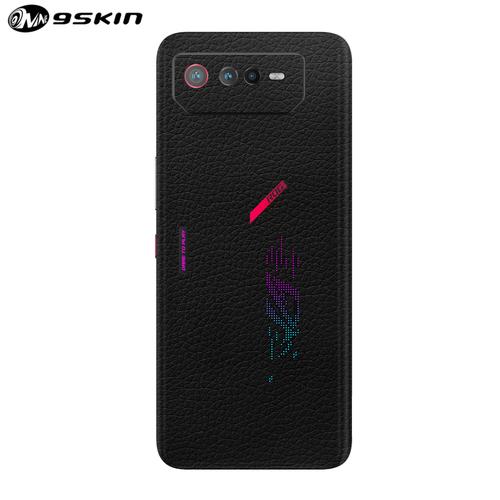 Jual 9Skin Premium Skin ROG Phone 6 - 3M Leather/Wood Texture - Black ...