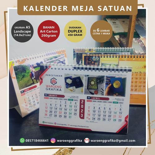 Jual Cetak Kalender Meja Kalender Duduk Custom Duplek - 3-5 Pcs - Kab ...