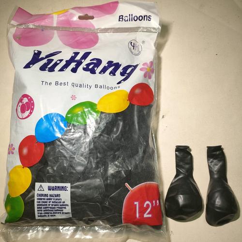Jual Balon metalik hitam 12 inch / latex 1 pak isi 100 pcs - Kota ...