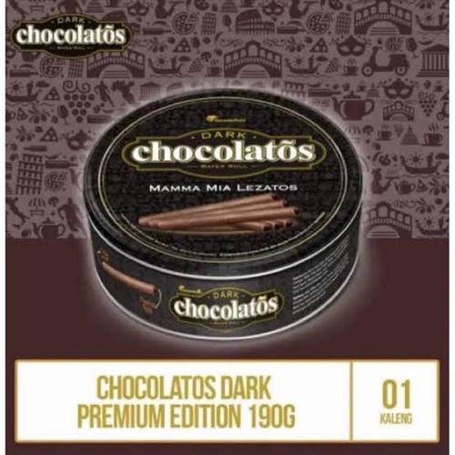 Jual Gery chocolatos dark wafer roll kaleng 190 gr | Mama mia lezatos ...