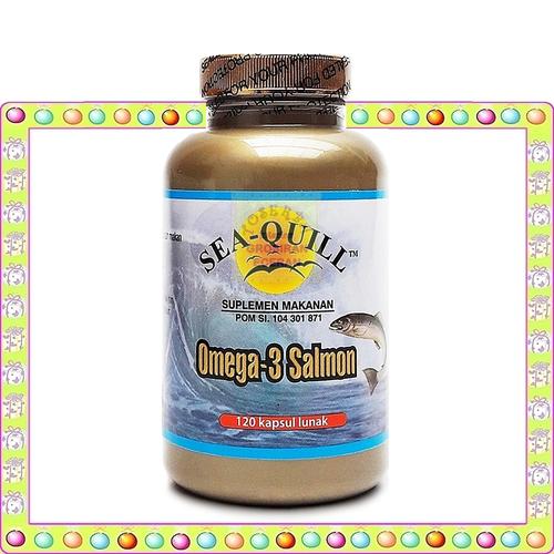 Jual Sea Quill Omega 3 Salmon 120 - Sea Quill Omega 3 100 - Sea Quill ...