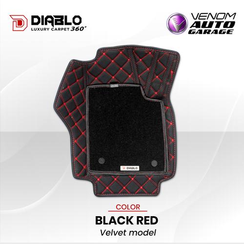 Promo KARPET MOBIL DIABLO 360 - (2 Row Seat Car) - BLACK RED, DIAMOND ...