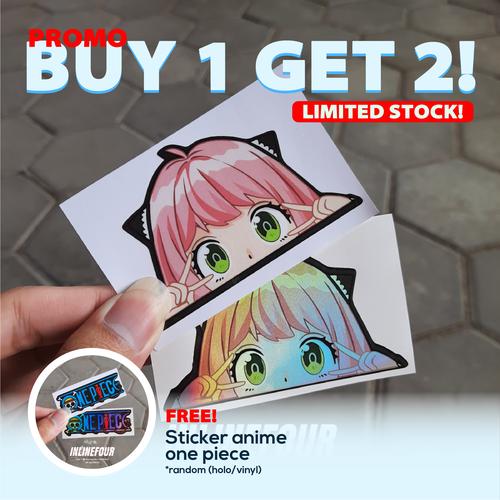 Jual Sticker Hologram Stiker Anime - Anya Forger Peek SPY x Family ...
